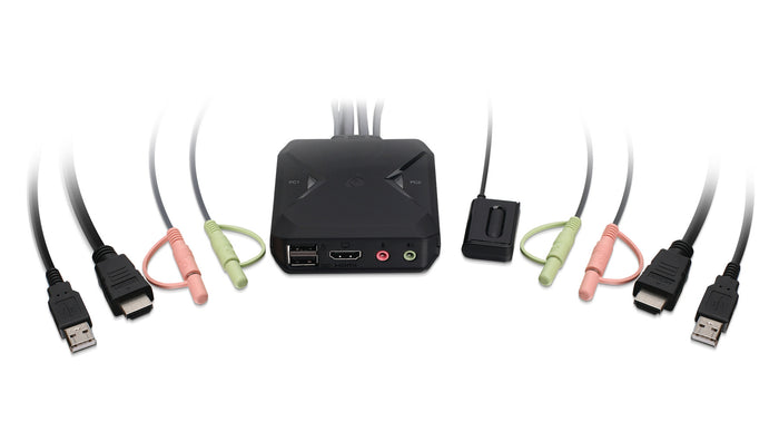 2-Port Cable KVM Switch with HDMI Connections