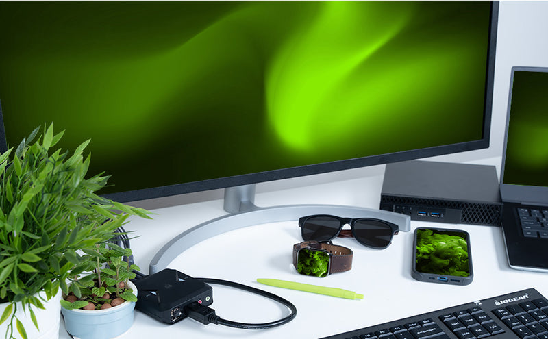 GCS52DP - IOGEAR 2-Port 4K USB DisplayPort Cable KVM Switch