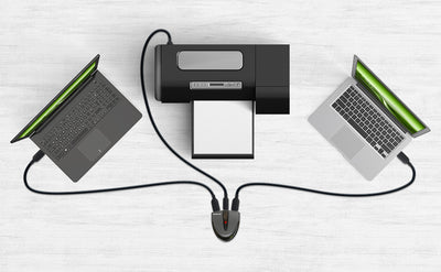 GUB231 - IOGEAR 2-Port USB 2.0 Automatic Printer Switch