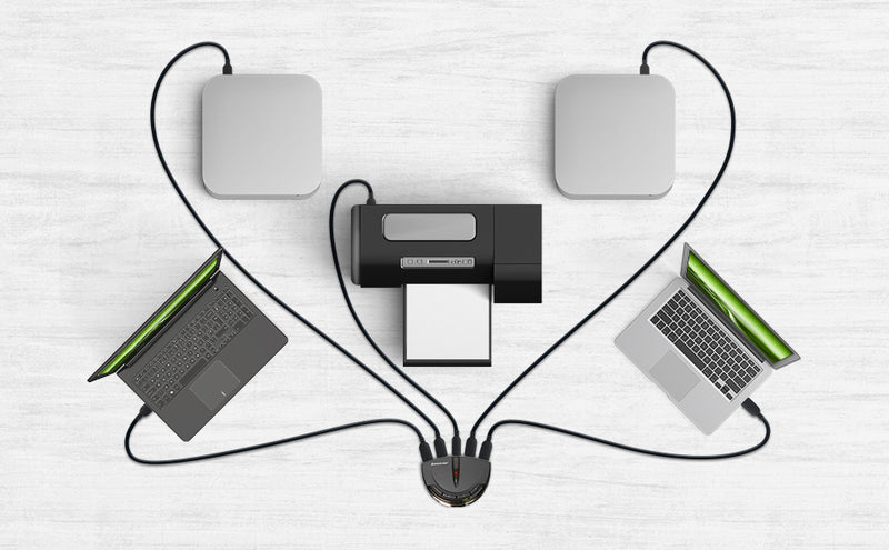 GUB431 - IOGEAR 4-Port USB 2.0 Automatic Printer Switch