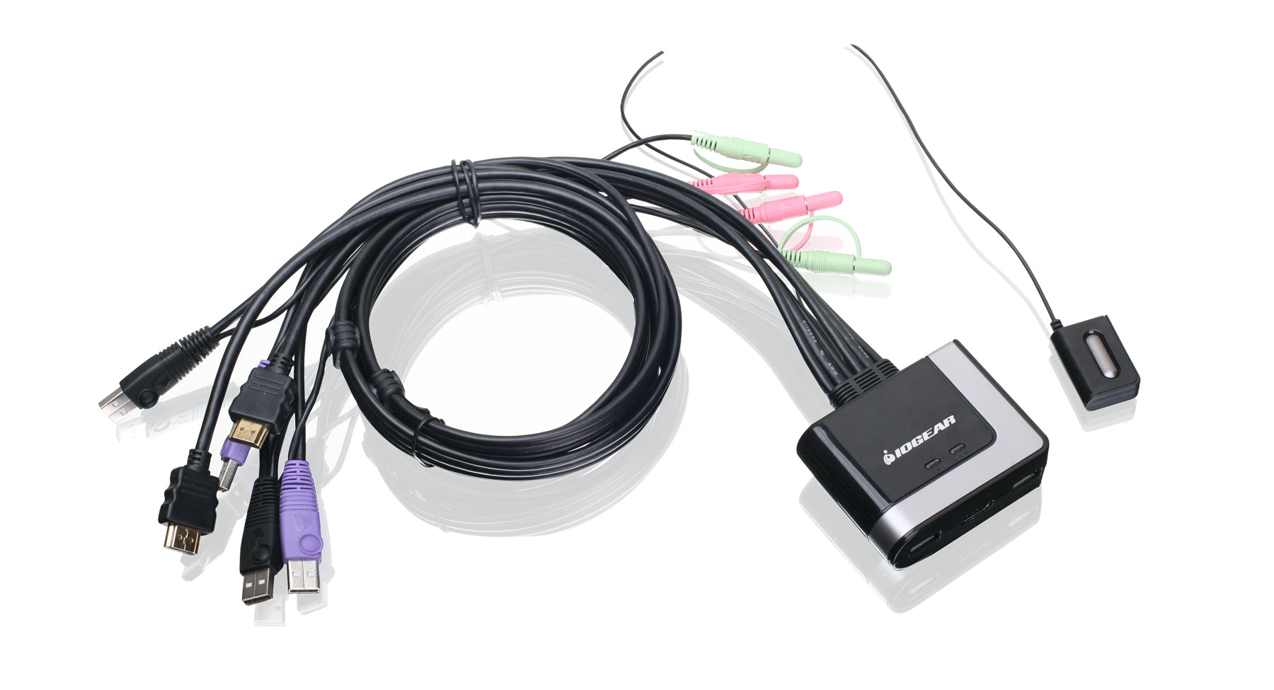 GCS62HU - IOGEAR 2-Port Cable KVM Switch with HDMI Connections